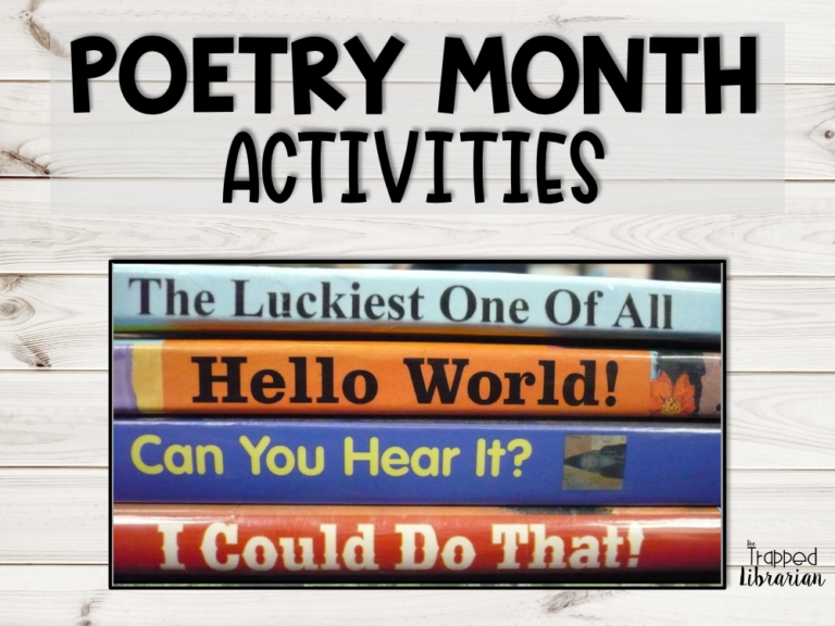 4 Fun Poetry Month Activities for the School Library • The Trapped ...