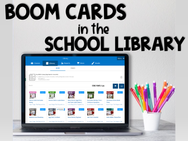 Boom Cards in the School Library • The Trapped Librarian