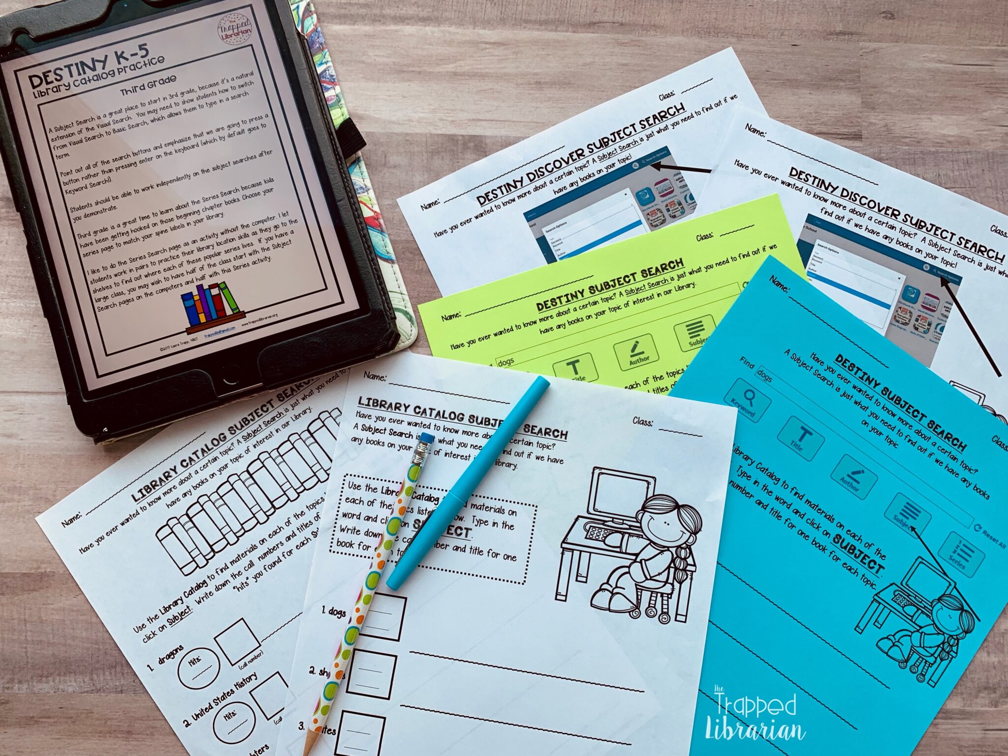 September Library Lessons • The Trapped Librarian